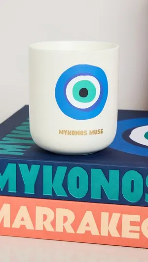 Assouline Mykonos Muse Travel From Home Candle - White