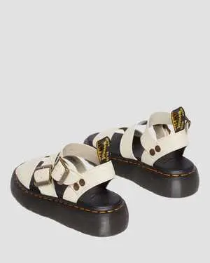 Dr. Martens Gryphon Pisa Leather Platform Sandals