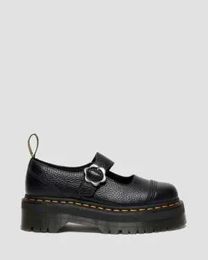 Dr. Martens Addina Flower Buckle Platform Shoes