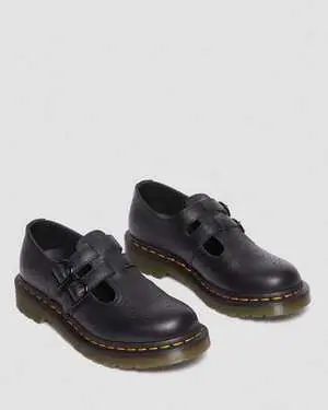 Dr. Martens 8065 Virginia Leather Mary Jane Shoes - Black