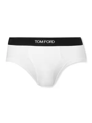 TOM FORD Stretch-cotton And Modal-blend Briefs