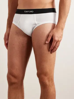 TOM FORD Stretch-cotton And Modal-blend Briefs