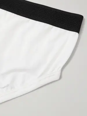 TOM FORD Stretch-cotton And Modal-blend Briefs