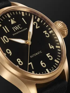 IWC SCHAFFHAUSEN Big Pilot's Bronze And Alcantara Automatic Watch