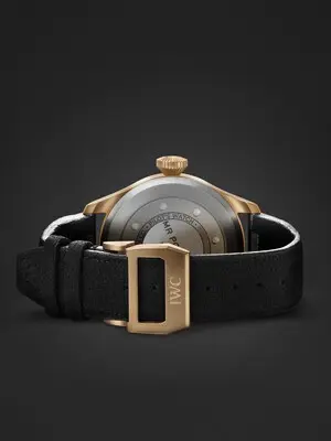 IWC SCHAFFHAUSEN Big Pilot's Bronze And Alcantara Automatic Watch