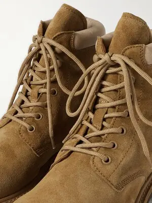 Officine Creative Boss Leather-trimmed Suede Boots