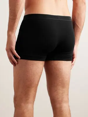 TOM FORD Two-pack Stretch-cotton Jersey Boxer Briefs - Black