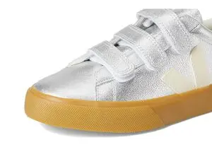 VEJA Recife Metallic Leather Sneakers With Hook-and-loop Closures