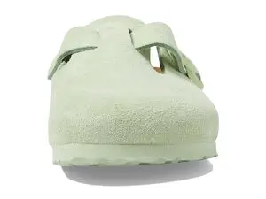 BIRKENSTOCK Boston Soft Footbed Suede Clogs - Green