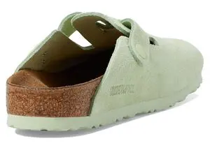 BIRKENSTOCK Boston Soft Footbed Suede Clogs - Green