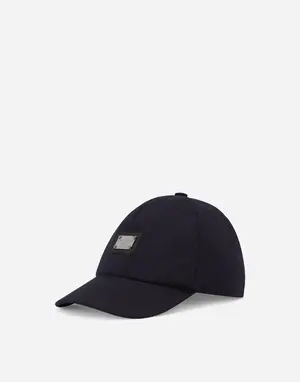 Dolce & Gabbana Gabardine Baseball Cap With Logo Tag