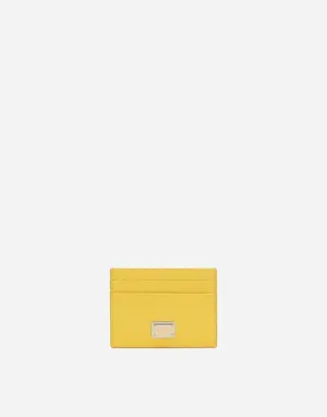 Dolce & Gabbana Dauphine Calfskin Card Holder - Yellow