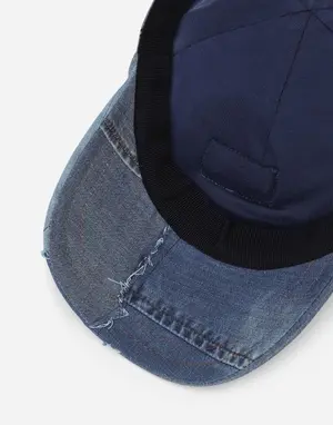 Dolce & Gabbana Denim Baseball Cap With Logo Tag