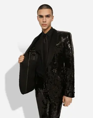 Dolce & Gabbana Sequined Single-breasted Sicilia-fit Tuxedo Suit
