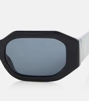 Attico X Linda Farrow Blake Rectangular Sunglasses - Black
