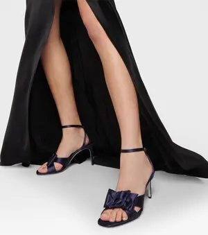 Rene Caovilla Bow-detail Embellished Pumps