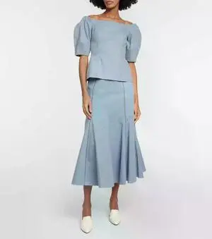 Gabriela Hearst Ellen Off-shoulder Top