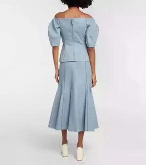 Gabriela Hearst Ellen Off-shoulder Top