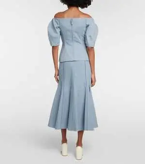 Gabriela Hearst Ellen Off-shoulder Top