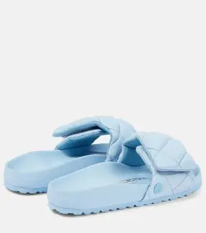 BIRKENSTOCK Sylt Quilted Leather Slides - Blue