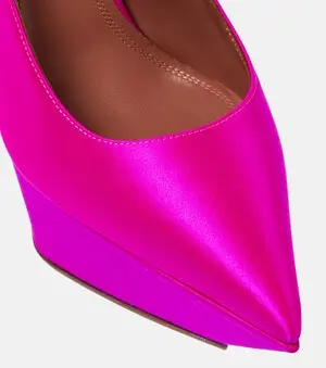 Amina Muaddi Yigit Platform Pumps - Pink
