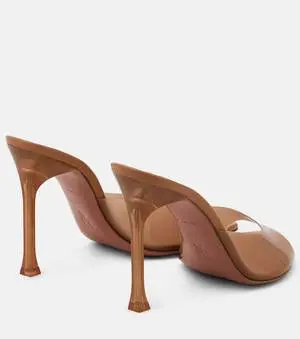 Amina Muaddi Alexa Pvc Mules