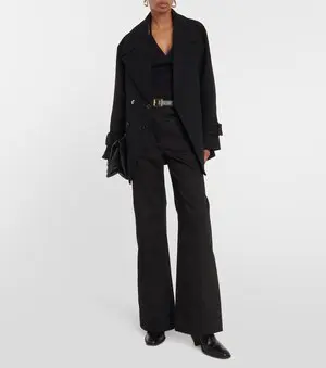 Victoria Beckham Wool-blend Pea Coat