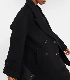 Victoria Beckham Wool-blend Pea Coat