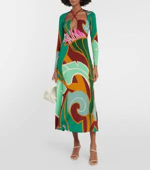 Johanna Ortiz Printed Maxi Dress
