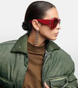 Attico X Linda Farrow Edie Aviator Sunglasses