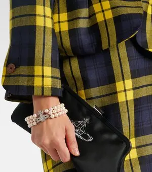 VIVIENNE WESTWOOD Graziella Embellished Faux Pearl Bracelet - Silver