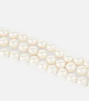 VIVIENNE WESTWOOD Graziella Embellished Faux Pearl Bracelet - Silver