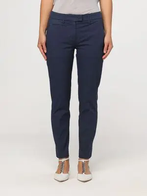 DONDUP Tailored Cotton Pants - Gnawed Blue