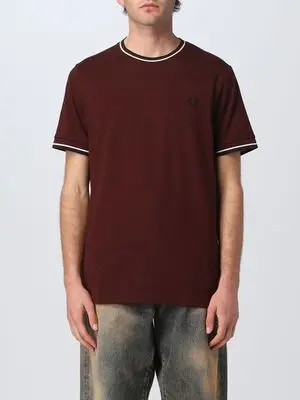 Fred Perry T-shirt Men Burgundy