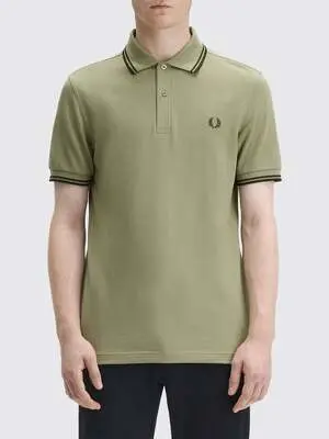 Fred Perry Cotton Polo Shirt With Logo - Emerald