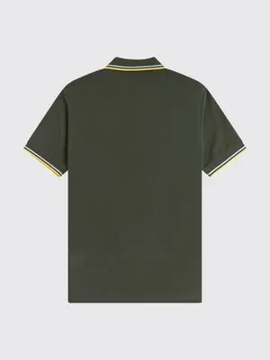 Fred Perry Cotton Polo Shirt With Logo - Green