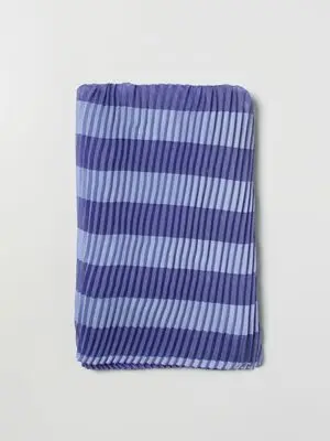 Emporio Armani Scarf In Pleated Fabric Lilac