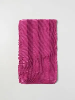 Emporio Armani Scarf In Pleated Fabric - Pink