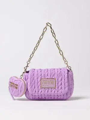Versace Quilted Shoulder Bag - Violet