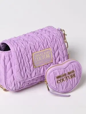 Versace Quilted Shoulder Bag - Violet