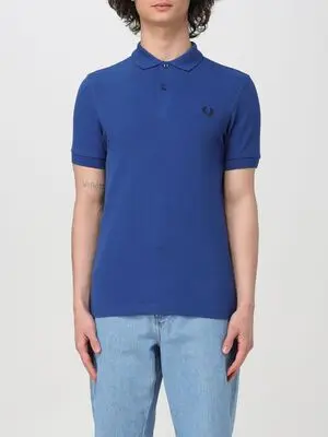 Fred Perry Polo Shirt Men Royal Blue