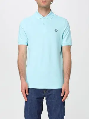 Fred Perry Polo Shirt Men Sky Blue