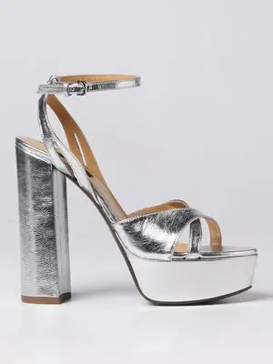 Patrizia Pepe Heeled Sandal - Silver