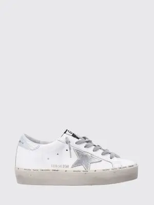GOLDEN GOOSE Hi Star Leather Platform Sneakers - White