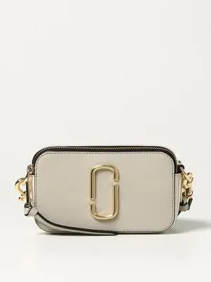 Marc Jacobs Marc Jacobs The Snapshot Bag In Saffiano Leather Nude
