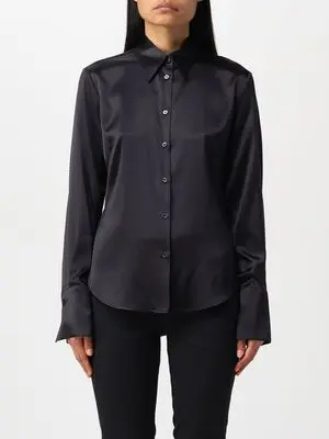 Pinko Button-up Shirt With Classic Collar - Black