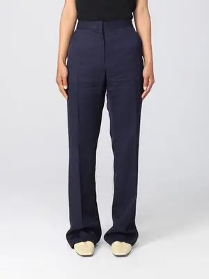 JIL SANDER Tailored Wide Leg Trousers - Blue