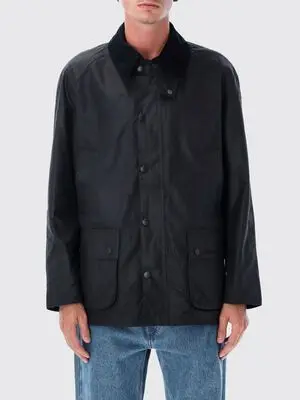 Barbour Ashby Waxed Cotton Jacket With Corduroy Collar - Blue