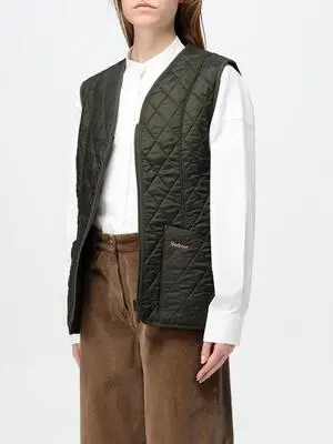 Barbour Quilted Zip-up Waistcoat - Green