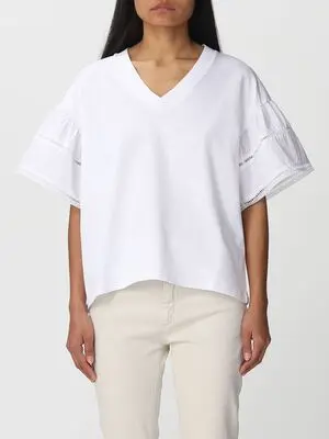 Woolrich T-shirt With Flutter Sleeves